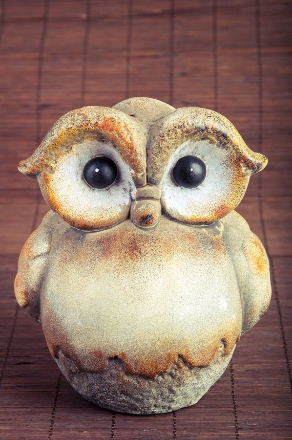 Owl figure stock image. Image of design, sculpture, craft - 28335887