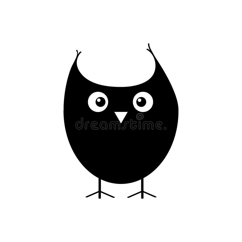 Owl Simple Icon Flat Vector Illustration. Eps10 Stock Vector ...