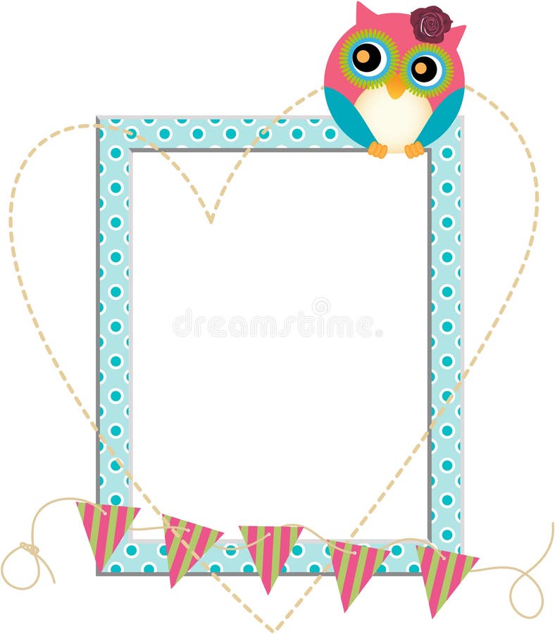 Owl Frame ilustración del vector. Ilustración de buho - 31275388