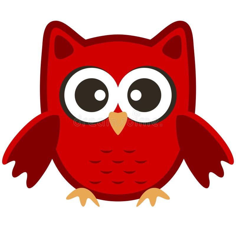 Owl Stylized Icon Nature Colors Stock Vector - Illustration of retro ...