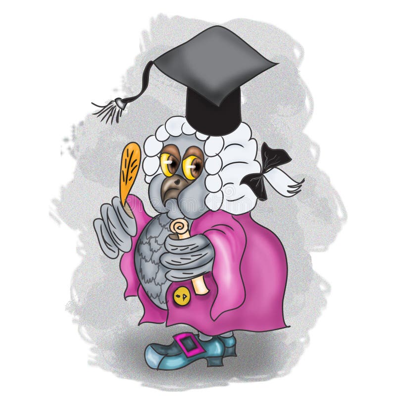 Judge owl stock vector. Illustration of legislation, mallet - 28838250