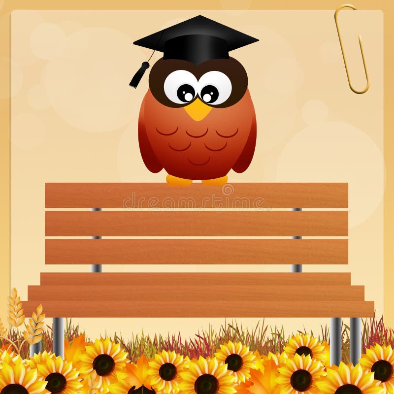 Owl graduate stock illustration. Illustration of education - 38915338