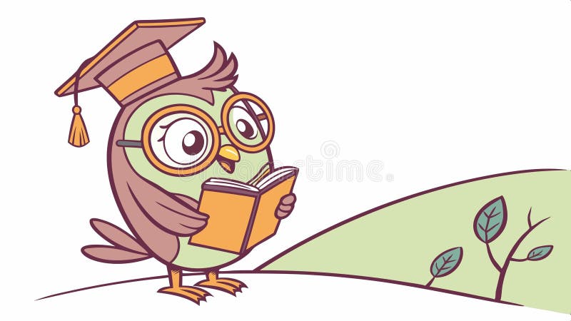 Owl with Graduation Cap Vector, Wise Student, Education and Learning ...