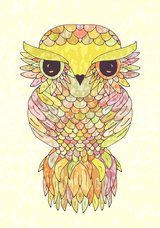 Owl graphic. Abstract stock vector. Illustration of creative - 67158821