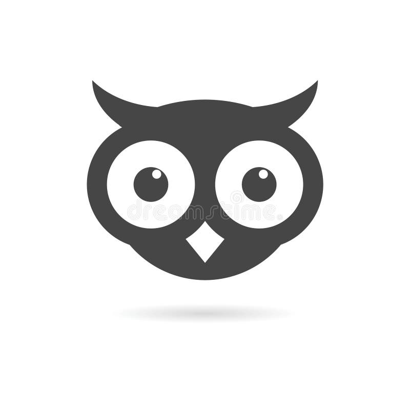 Owl icon stock vector. Illustration of graphic, pets - 115125172