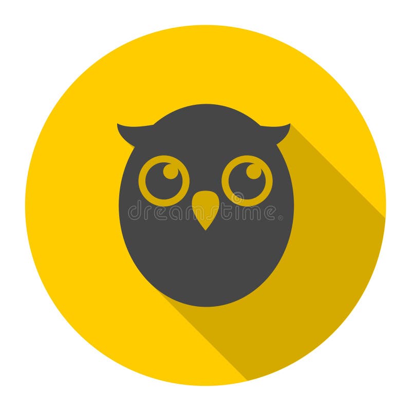 Owl icon stock vector. Illustration of nature, night - 115125375