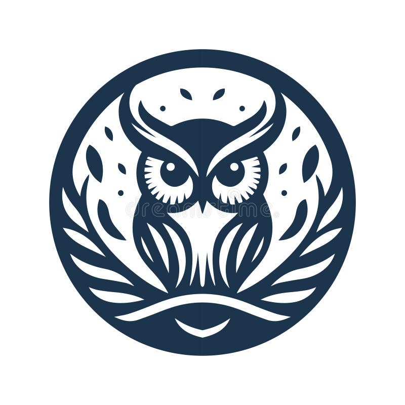 Owl logo design template stock vector. Illustration of geometric ...