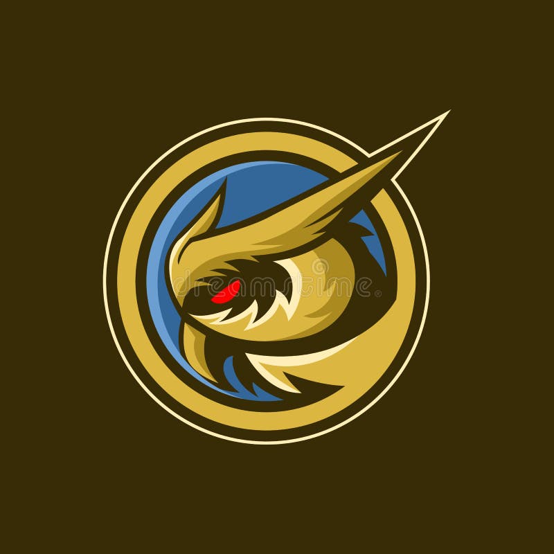 Owl Logo. Owl Gaming in Circle Logo Design Vector Illustration Stock ...