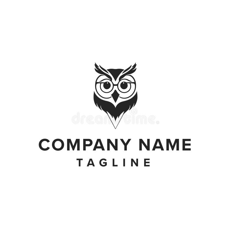 Owl Logo Illustration Vector Design Template Stock Vector ...