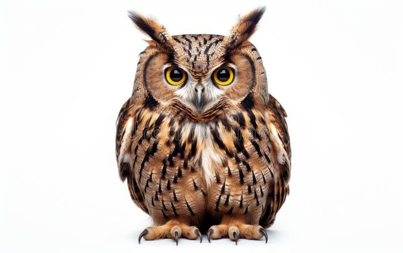 Owl Magic Unveiled on White Background Stock Illustration ...
