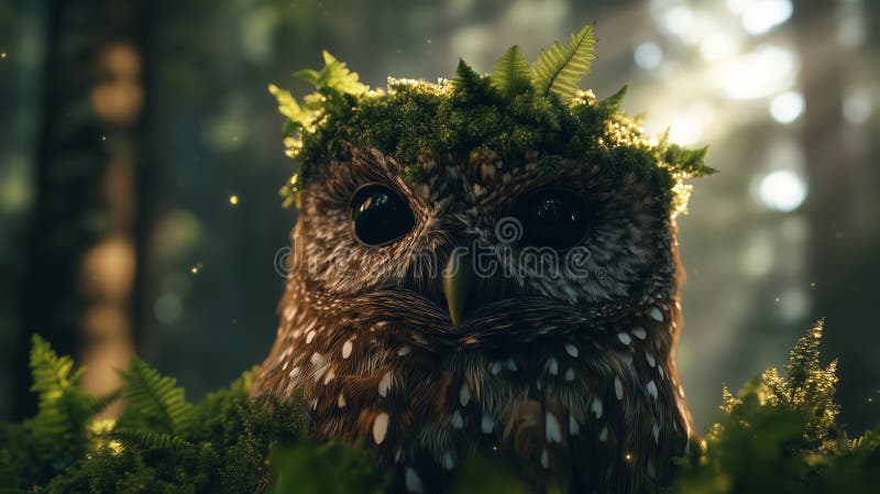 Owl Moss Its Head Stock Photos - Free & Royalty-Free Stock Photos from ...