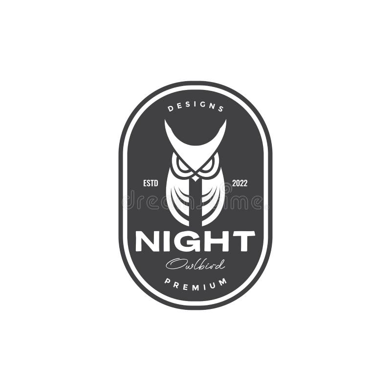 Owl Night Minimal Badge Logo Design Vector Graphic Symbol Icon ... Owl Night Minimal Badge Logo Design Vector Graphic Symbol Icon ...
