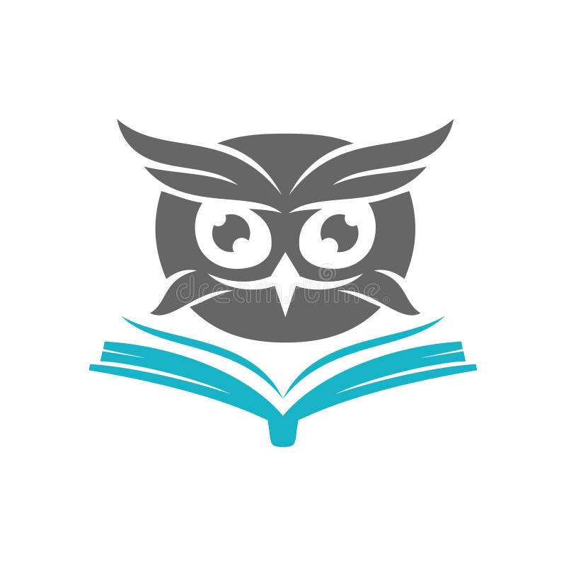 Owl Open Book Logo Design Vector Template Isolated Stock Vector ...
