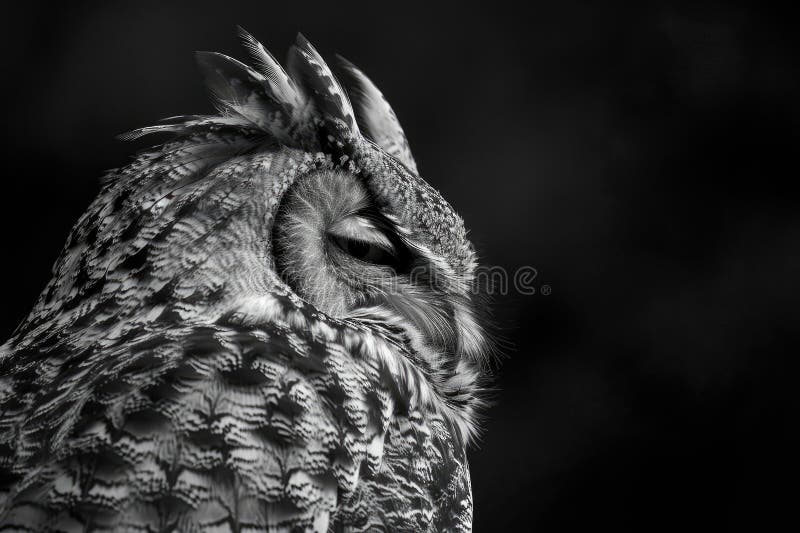 Owl Head Side View Profile Stock Illustrations – 119 Owl Head Side View ...