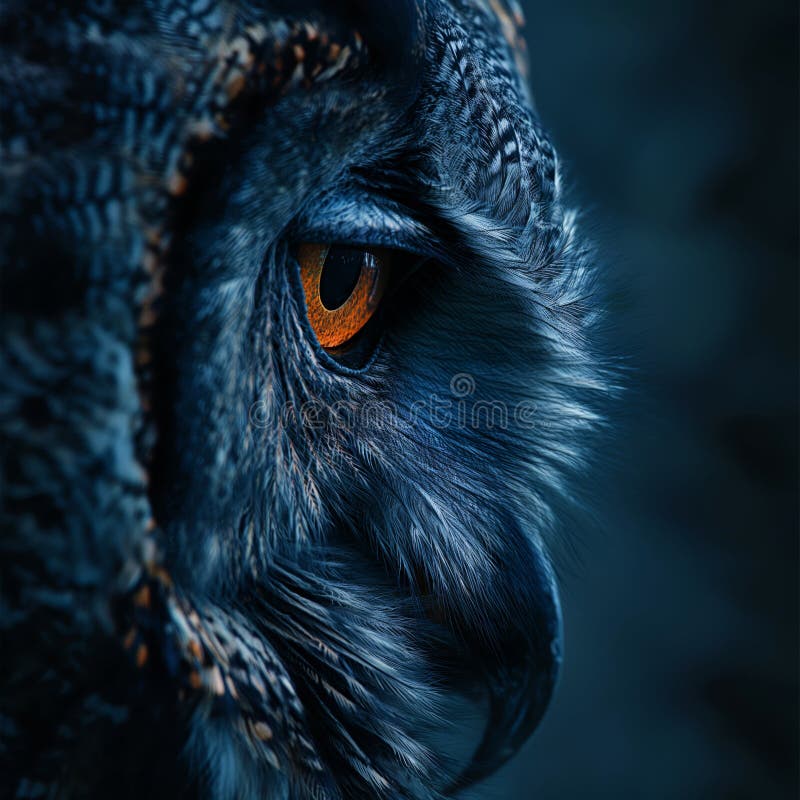 Owl wallpaper. Owl poster stock illustration. Illustration of natural ...