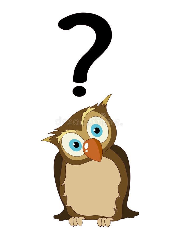 Owl Question Mark Stock Illustrations – 20 Owl Question Mark Stock ...