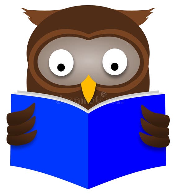 Cute Owl Reading Book Stock Illustrations – 2,182 Cute Owl Reading Book ...