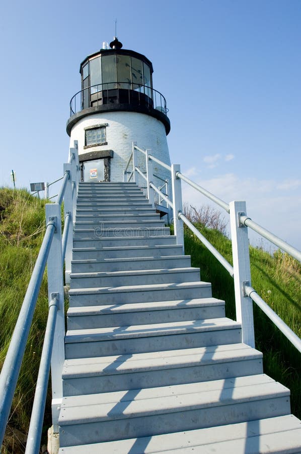 Owl s Head Lighthouse stock photo. Image of maine, coast - 4359910