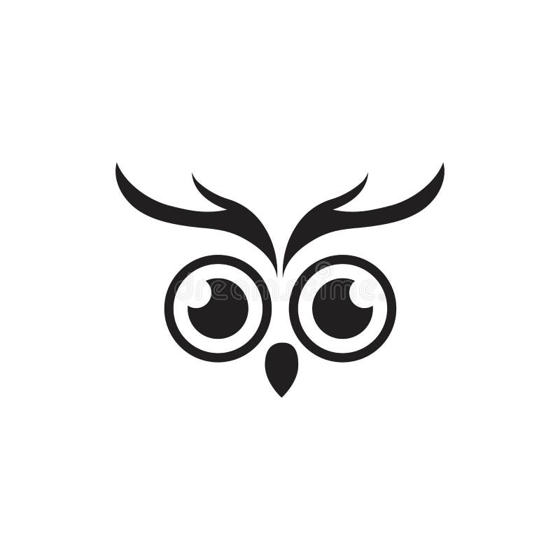 Owl Simple Logo Vector Illustration Template Design Stock Vector ...