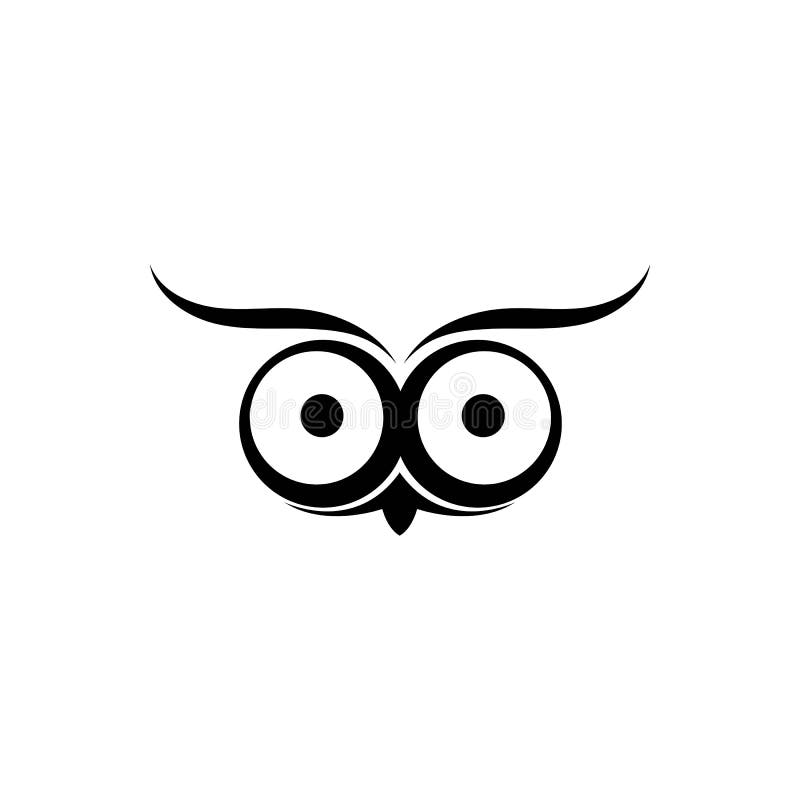 Owl Simple Logo Vector Illustration Template Design Stock Vector ...