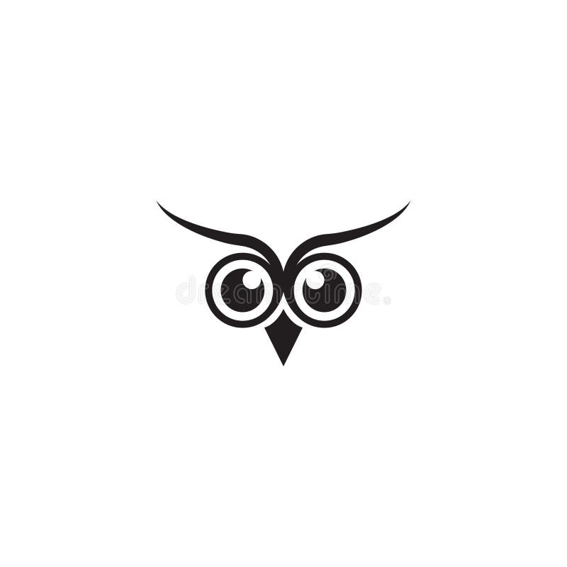Owl Simple Logo Vector Illustration Template Design Stock Vector ...