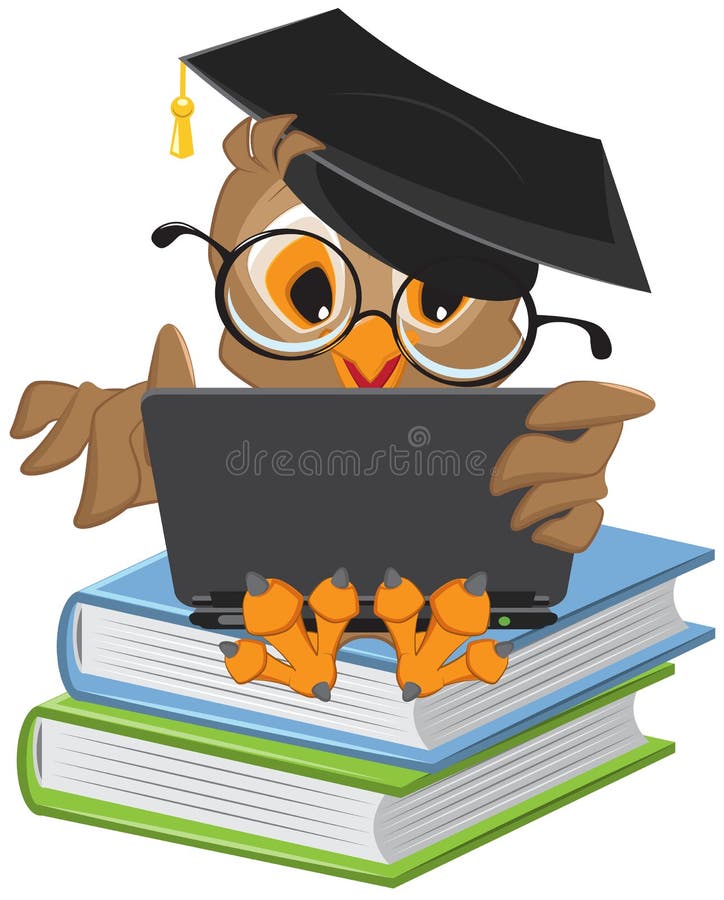 Owl Teacher Holding Pointer at Blackboard Stock Vector - Illustration ... Owl Teacher Holding Pointer at Blackboard Stock Vector - Illustration ...