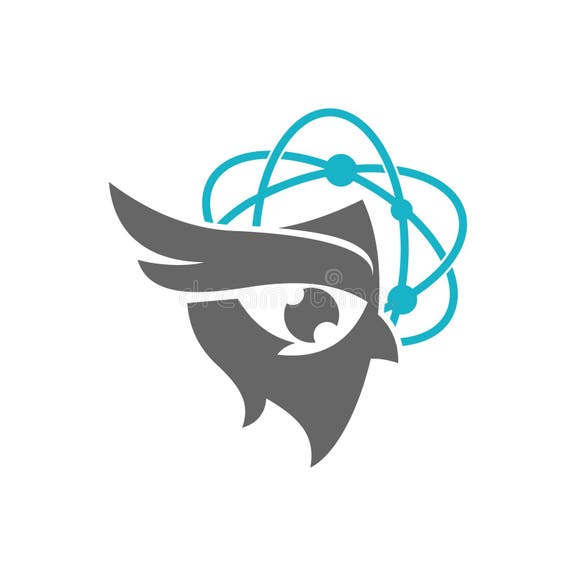 Owl Technology Logo Design Vector Template Isolated Stock Vector ...