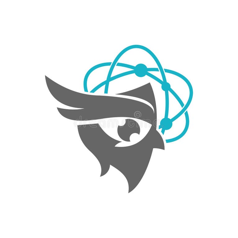 Owl Technology Logo Design Vector Template Isolated Stock Vector ...