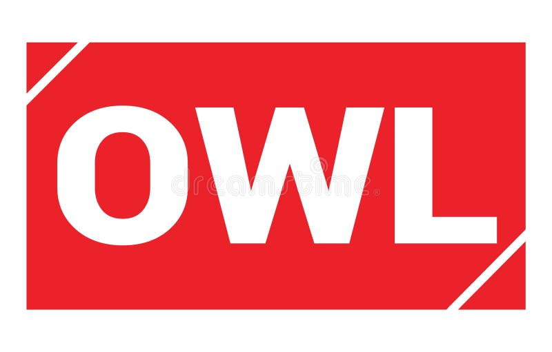 OWL Text Written on Red Stamp Sign Stock Illustration - Illustration of ...