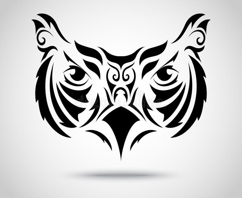 Owl Tribal pattern stock vector. Illustration of retro - 42382361