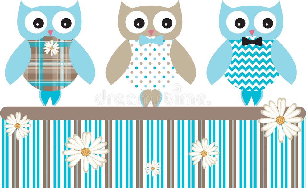 Owl Vector Patterns Fence Lindo Ilustración del Vector - Ilustración de ...