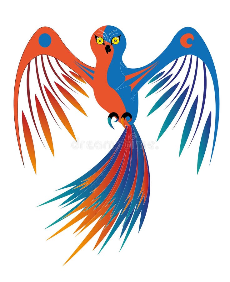 Owlen av avfyrar och is. vektor illustrationer. Illustration av brand ...