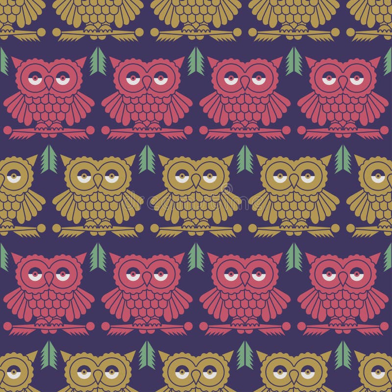 Owls stock vector. Illustration of design, graphic, texture - 27099135