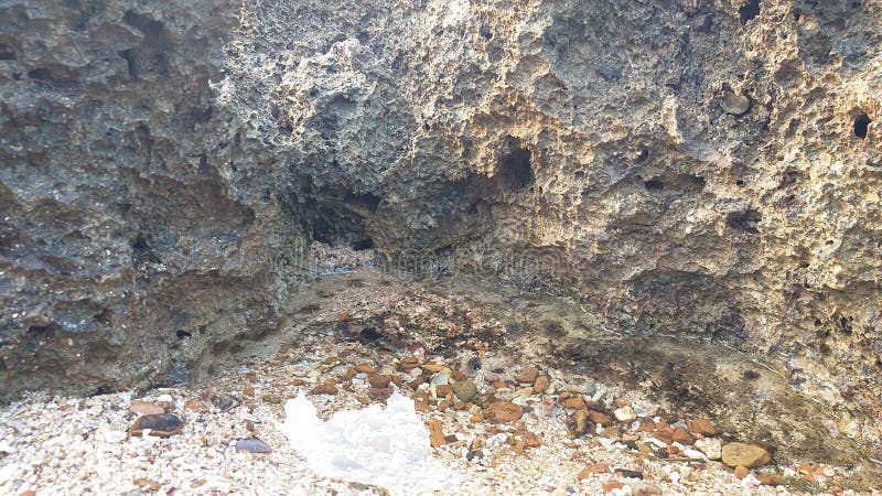 The Structure of Coral Rock Cave Stock Photo - Image of structure ...