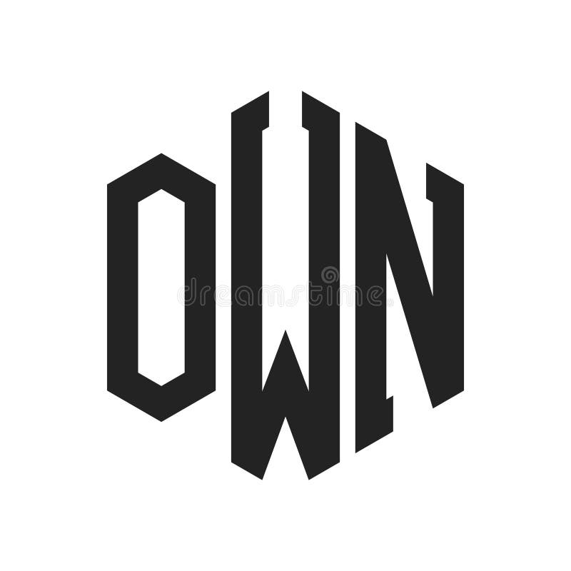 OWN Logo Design. Initial Letter OWN Monogram Logo Using Hexagon Shape ...