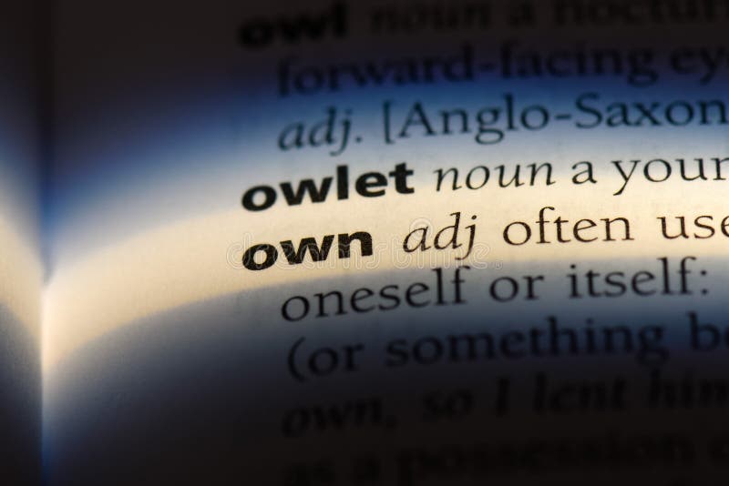 Own stock image. Image of macro, idea, word, page, concept - 126548415