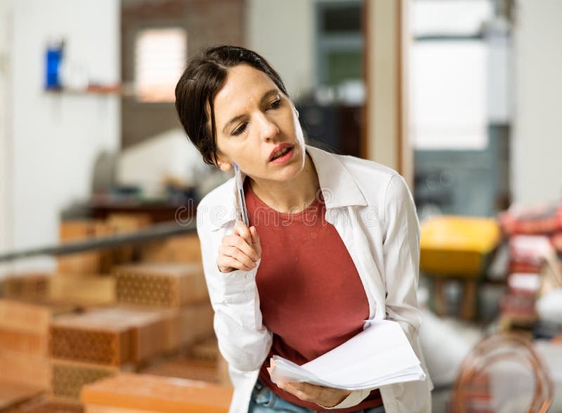 Owner of the Apartment Checks the Completed Repair Work According To ...