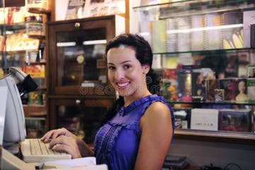 Owner of a bookstore stock image. Image of owner, choosing - 12830845