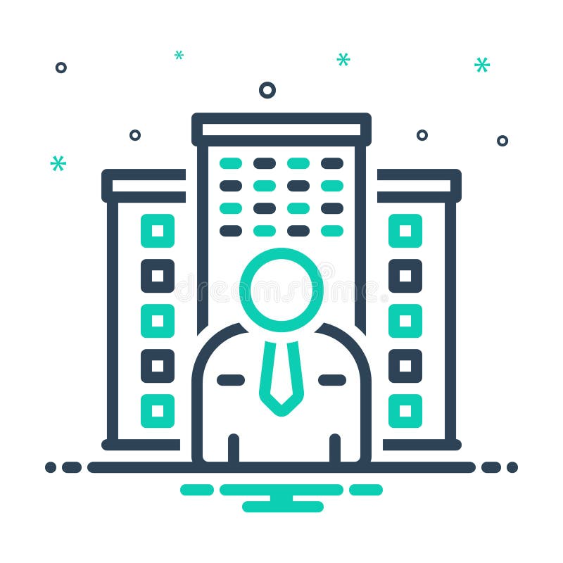 Mix Icon for Owner, Holder and Property Stock Vector - Illustration of ...