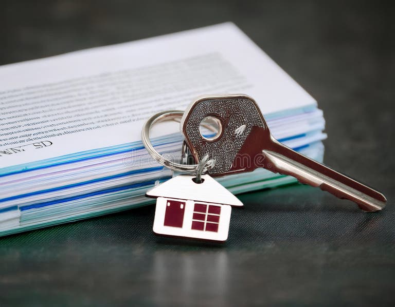 Ownership and Control Featuring Elements Like Keys, Property Deeds, and ...