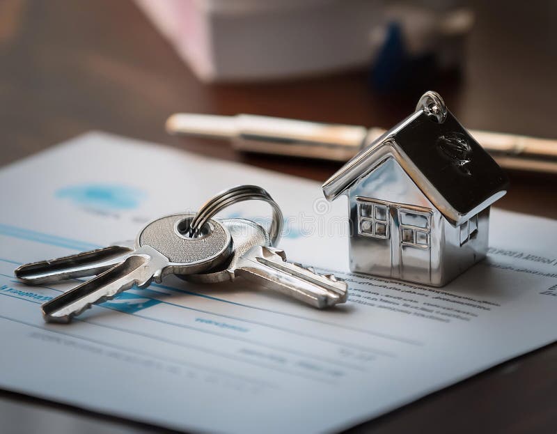 Ownership and Control Featuring Elements Like Keys, Property Deeds, and ...