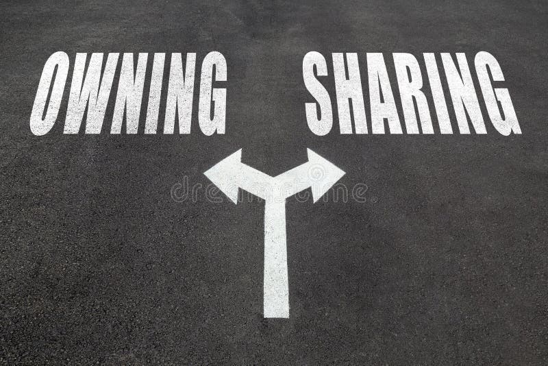 Owning Vs Sharing Choice Concept Stock Image - Image of progress ...