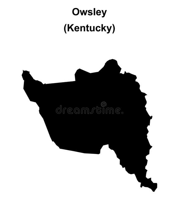 Owsley outline map stock vector. Illustration of kentucky - 361600290