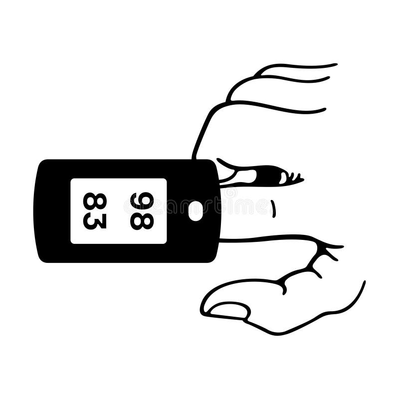 Cómo Un Oxímetro Del Pulso Funciona Ilustración del Vector ...