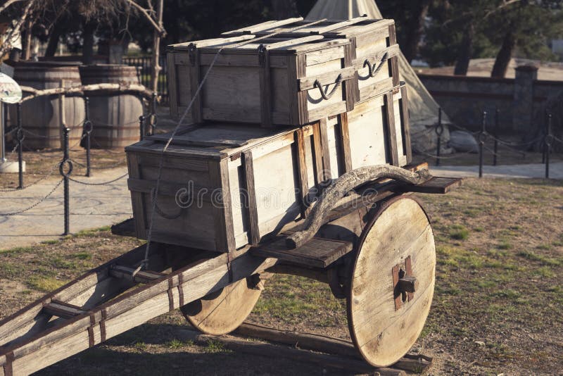 The Ox Cart. an Ancient Method of Carrying Load Stock Image - Image of ...