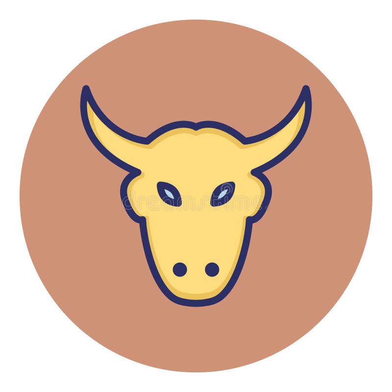 Ox Isolated Vector Icon Which Can Be Easily Modified or Edited As You ...