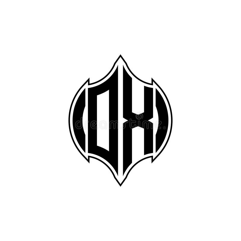 OX Logo Monogram Geometric Shield Shape Style Stock Vector ...