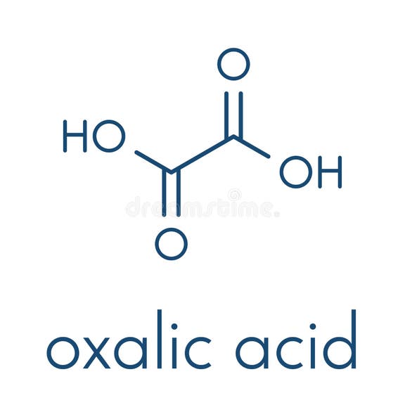 Oxalic Acid Molecule. Skeletal Formula. Stock Vector - Illustration of ...