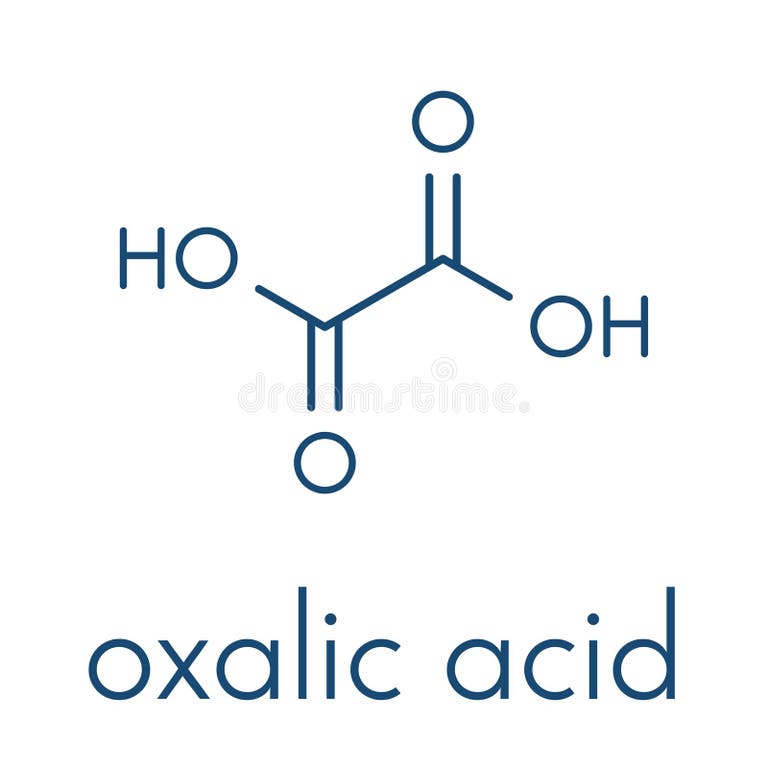 Oxalic Acid Molecule. Skeletal Formula. Stock Vector - Illustration of ...