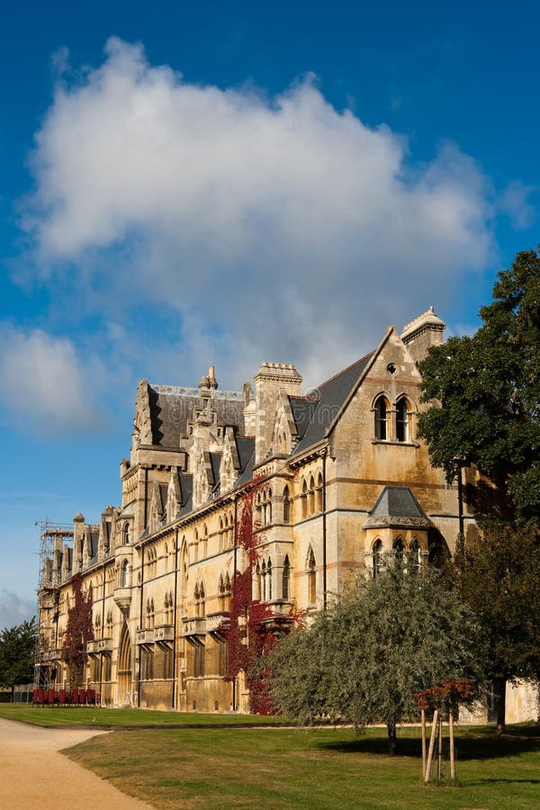 Oxford. Christ Church College Stock Photo - Image of vertical, church ...